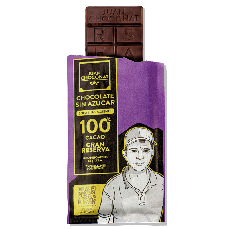 Chocolate 100% cacao Gran Reserva – Sin Azúcar – JUAN CHOCONAT